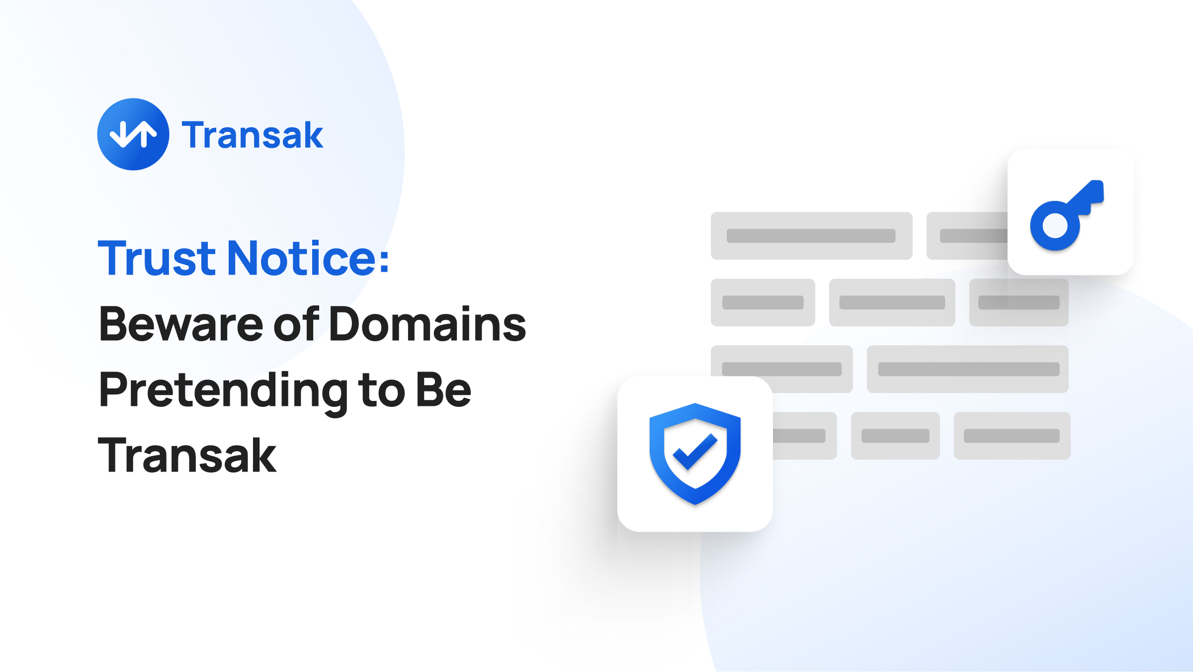🔐 Trust Notice: Beware of Lookalike Domains Pretending to Be Transak | Transak